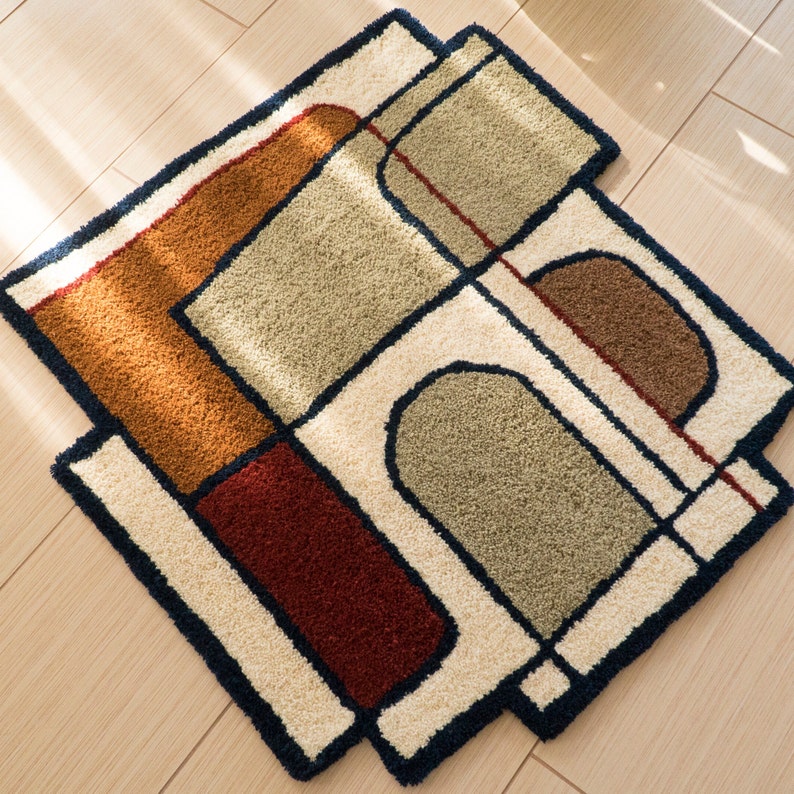 100% Sheep's Wool Tufted Rug Tufted Wall Hanging - Etsy