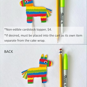 Mexican Serape Stripe Edible Cake Wrap or Donkey Piñata Cake Topper - Etsy