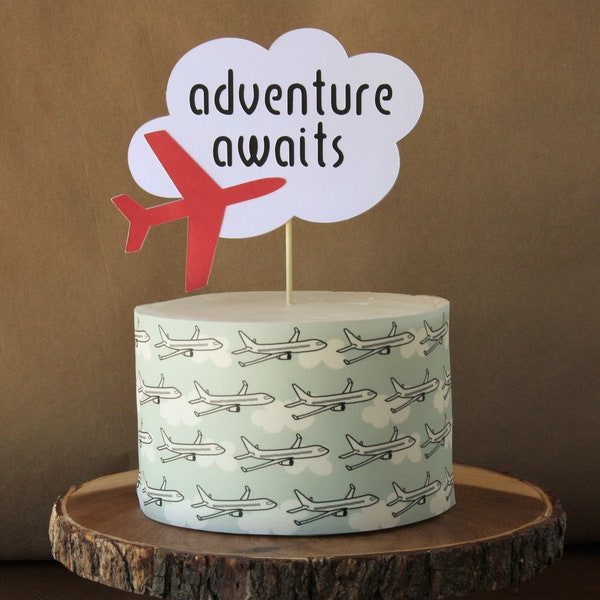 Airplane Cake Topper - Etsy