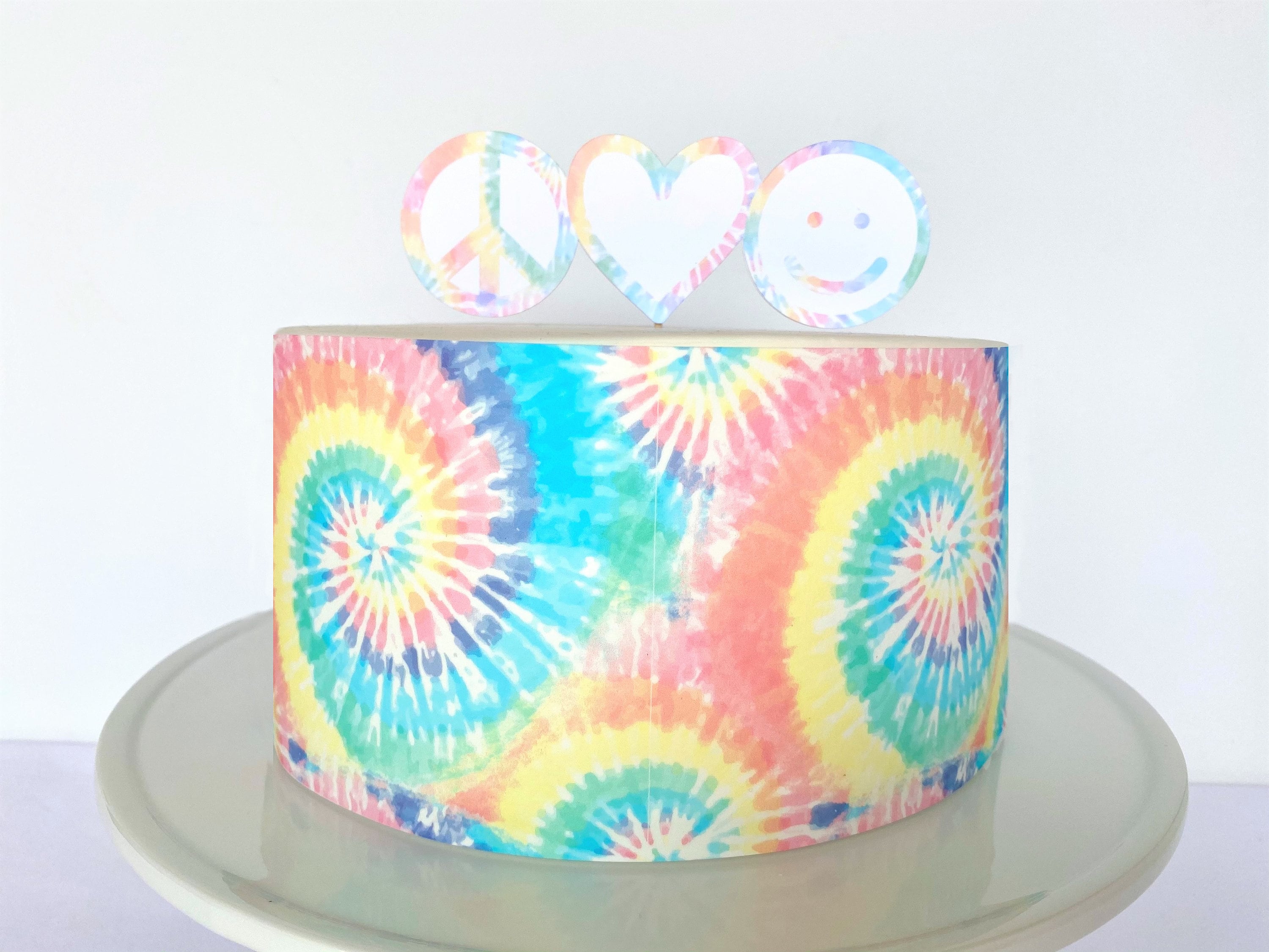 Homemade Peace Sign Cakes