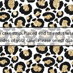 Leopard Print Edible Cake Wrap or Tropical Flowers Cake Topper - Etsy