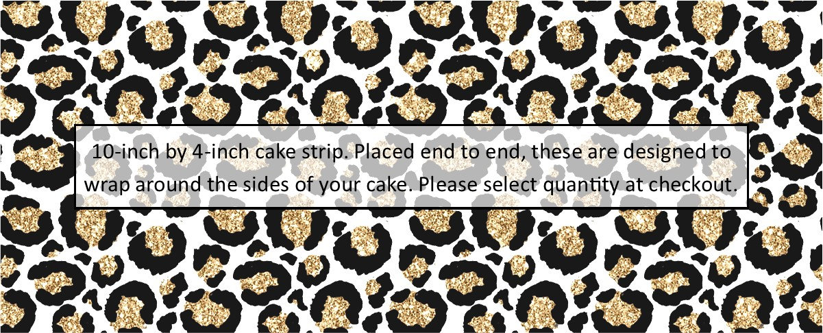 Leopard Print Edible Cake Wrap or Tropical Flowers Cake Topper - Etsy