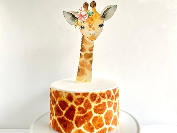 Giraffe Print Birthday Cakes