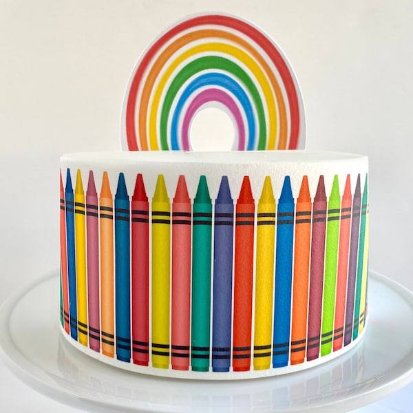 Crayon Cake Topper - Etsy
