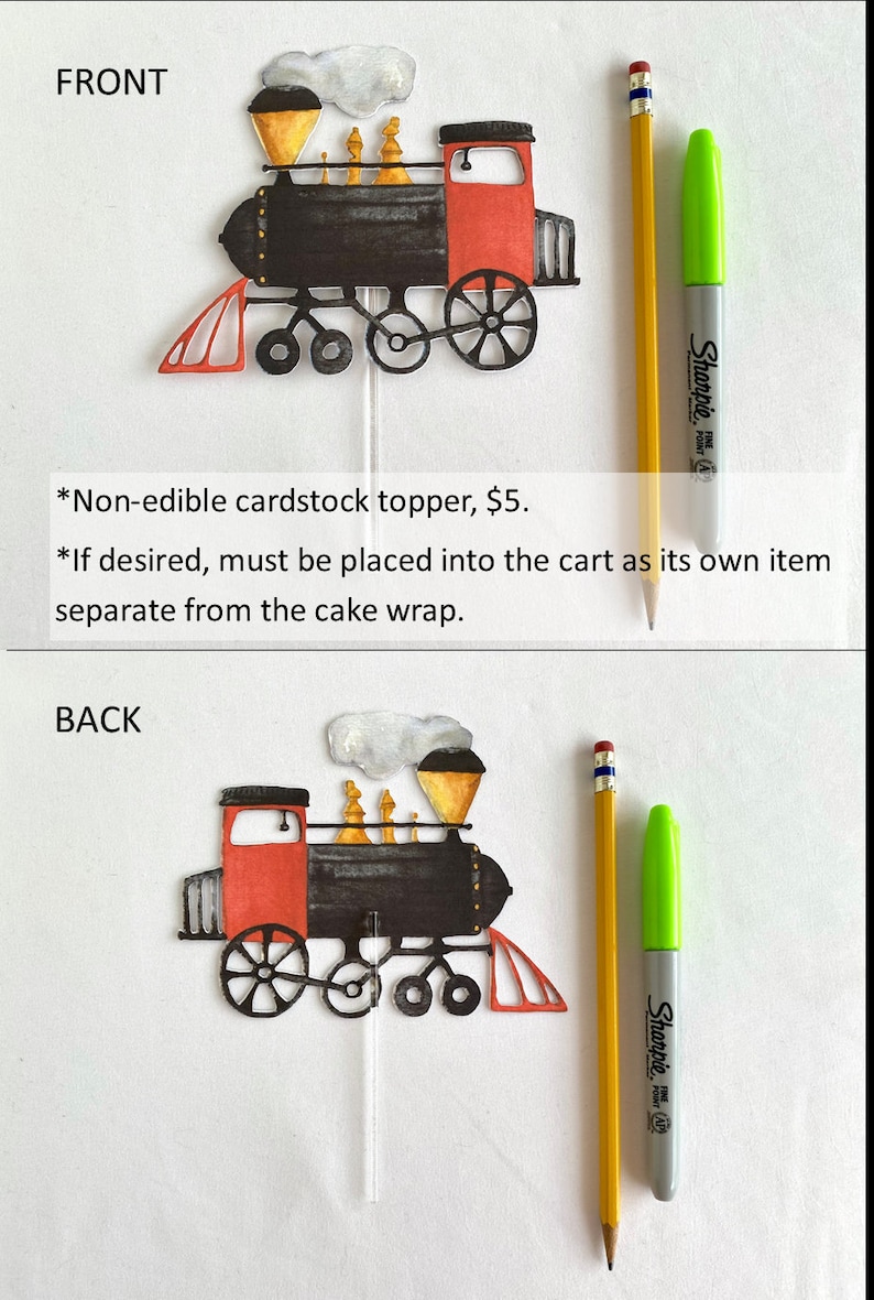 Train Theme Cake Decorations // Vintage Steam Train Edible - Etsy