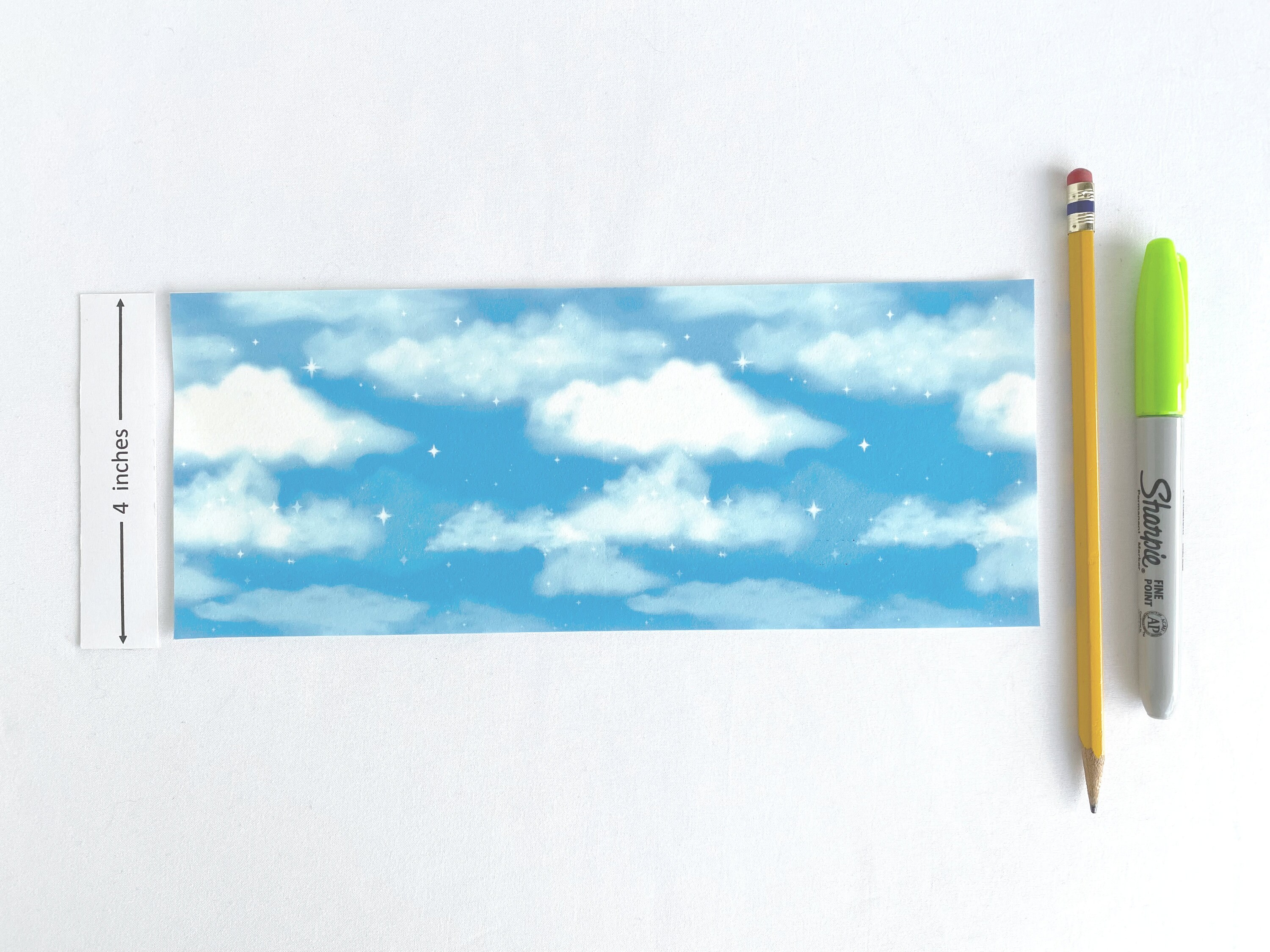 Blue Sky Edible Cake Wrap or Stork Cake Topper - Etsy UK