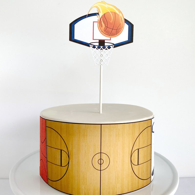 Basketball Cake Topper - Etsy