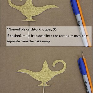 Aladdin Arabian Nights Edible Cake Wrap or Magic Lamp Cake Topper - Etsy