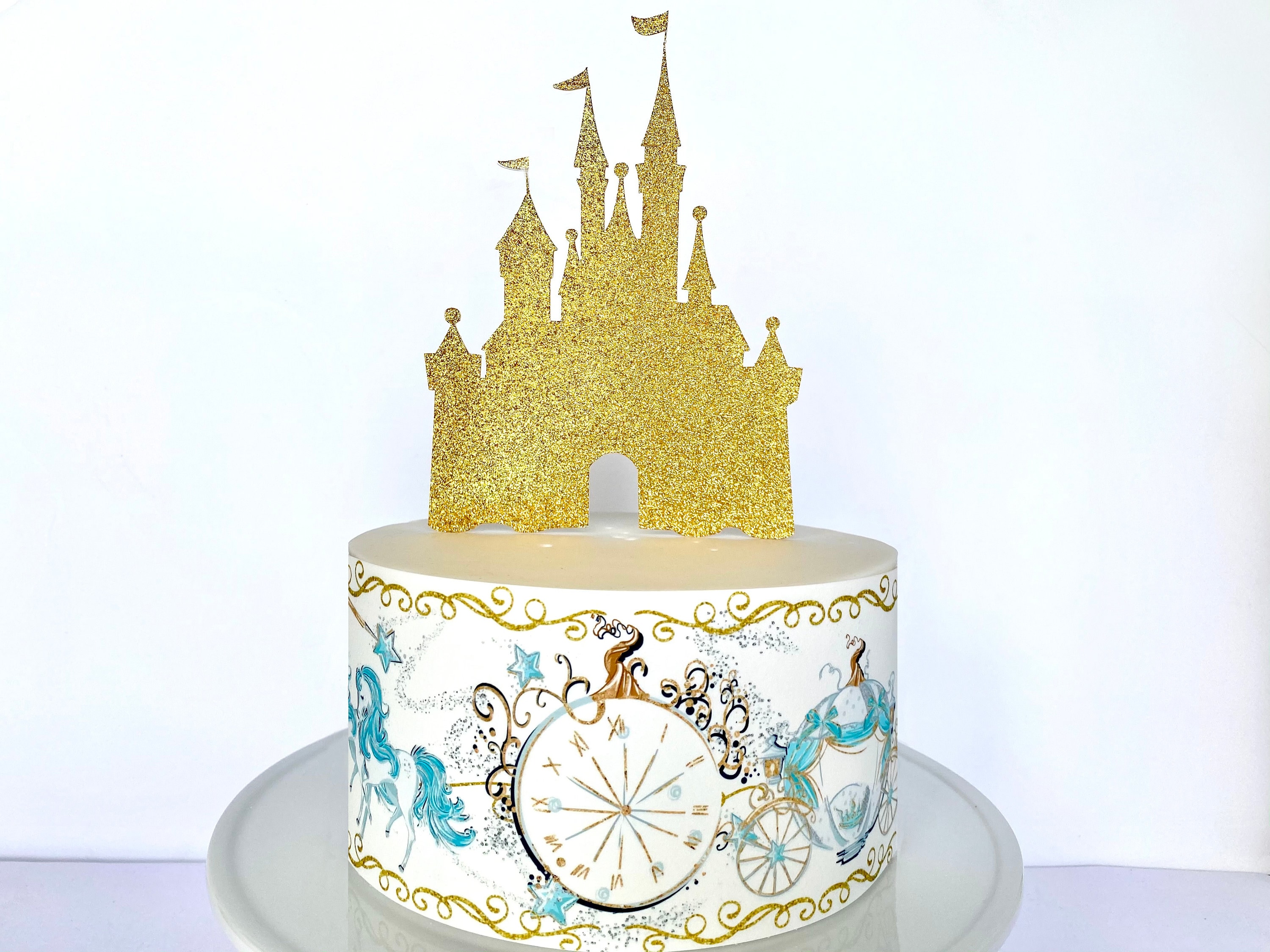 Lighted Cinderella Carriage Cake Toppers