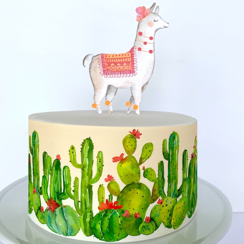 Cactus Cake Topper - Etsy
