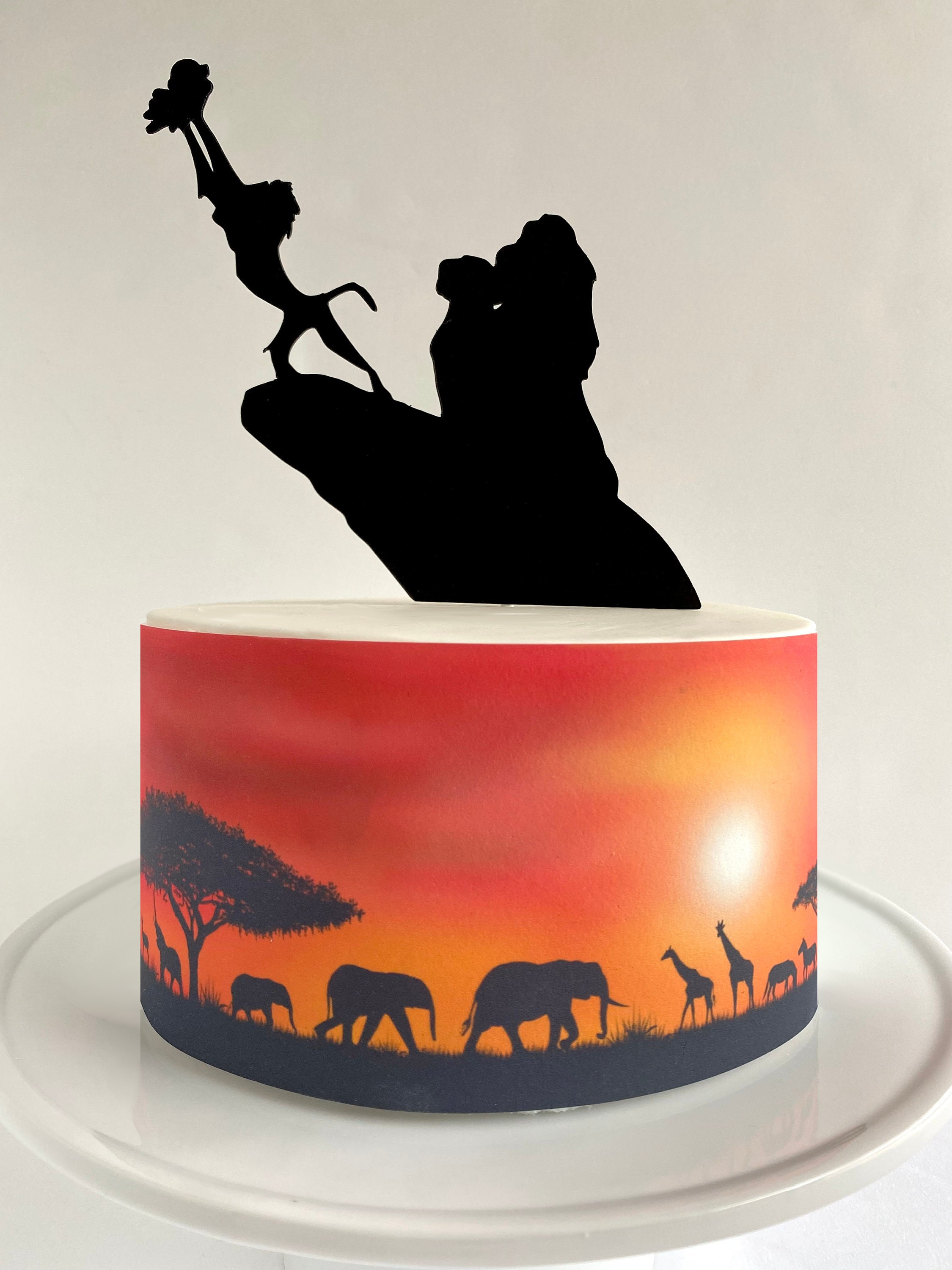 Party Décor Party Supplies frosting sheet. African Safari Sunset cake ...