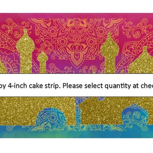 Aladdin Arabian Nights Edible Cake Wrap or Magic Lamp Cake Topper - Etsy