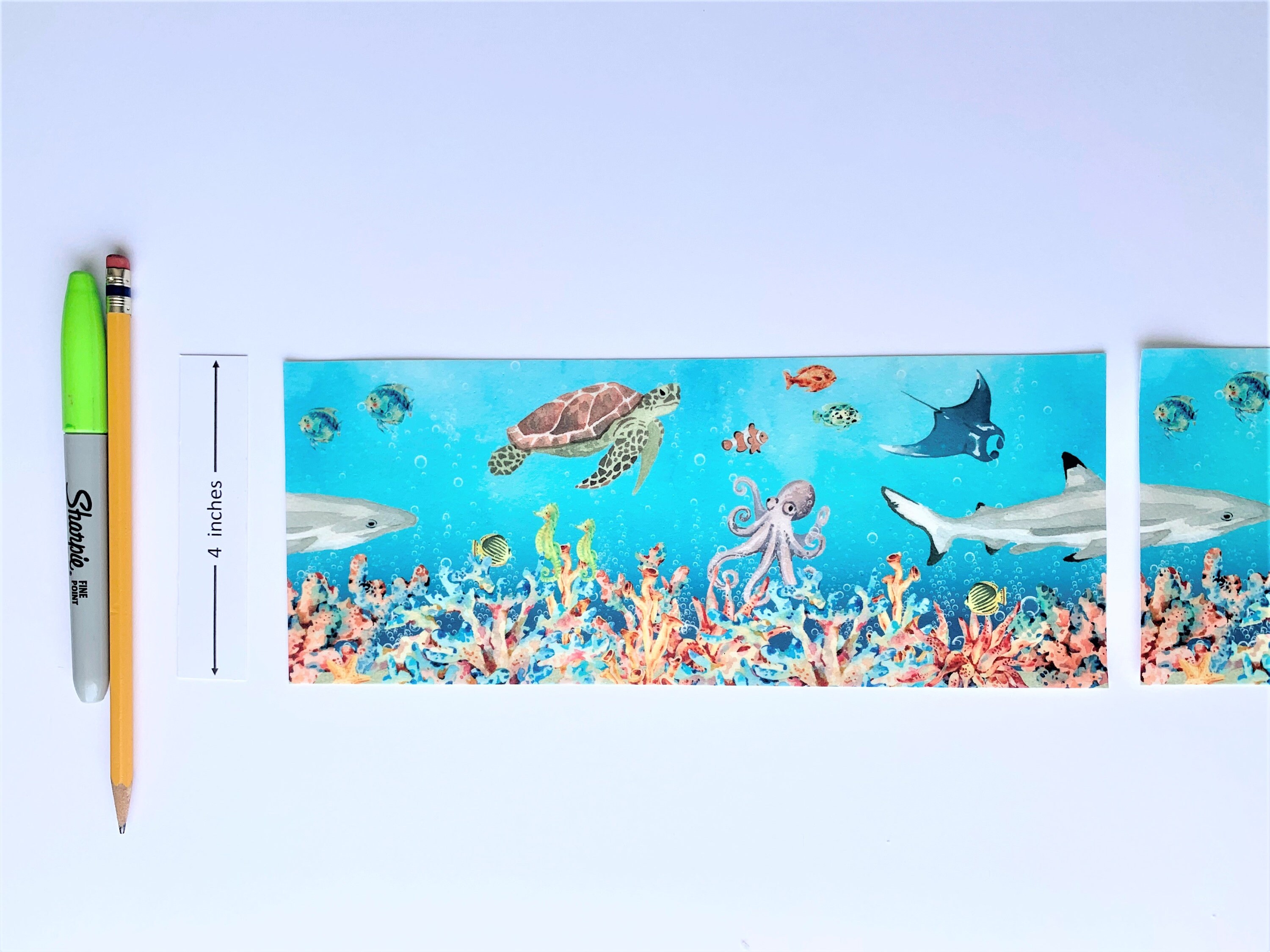 Under the Sea Edible Cake Wrap or Dolphin Cardstock Cake Topper - Etsy
