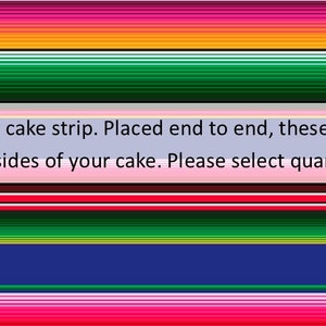Mexican Serape Stripe Edible Cake Wrap or Donkey Piñata Cake Topper - Etsy