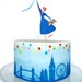Blue London Skyline Edible Cake Wrap or Kite Cake Topper - Etsy