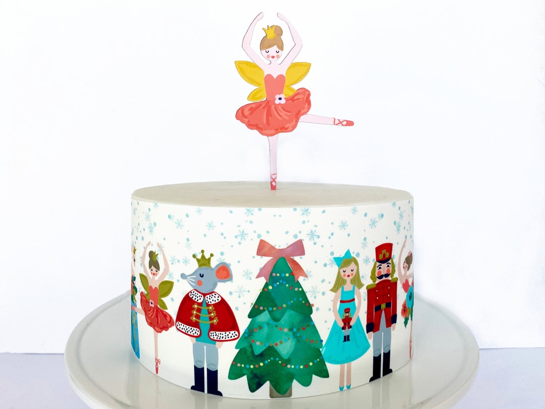 Nutcracker Edible Cake Wrap or Ballerina Cake Topper - Etsy