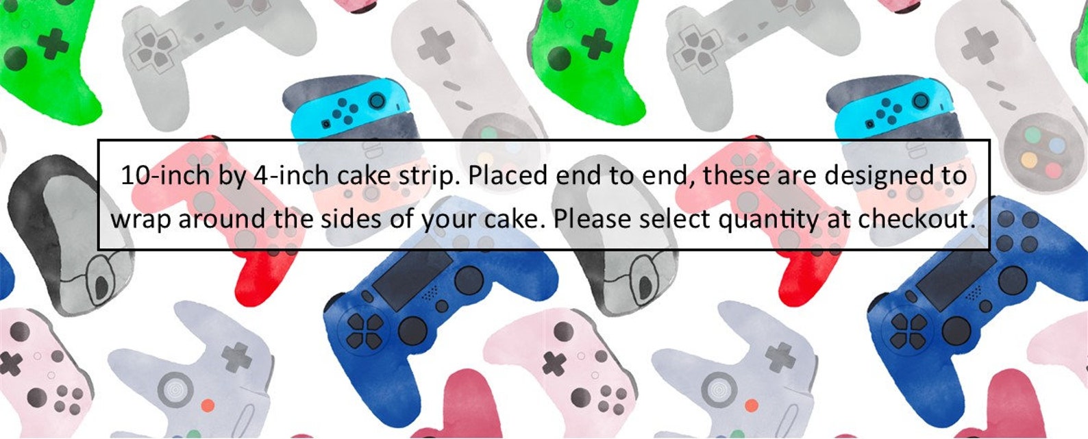 Video Game Edible Cake Wrap or Gamer Cake Topper - Etsy