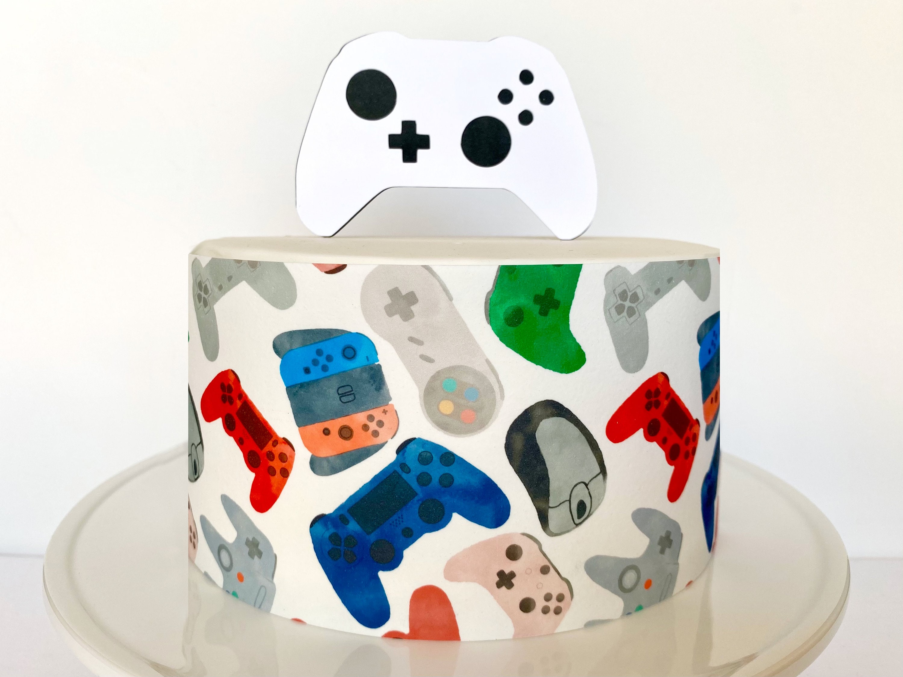 Video Game Edible Cake Wrap or Gamer Cake Topper - Etsy