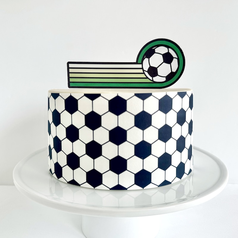 Soccer Ball Edible Topper - Etsy