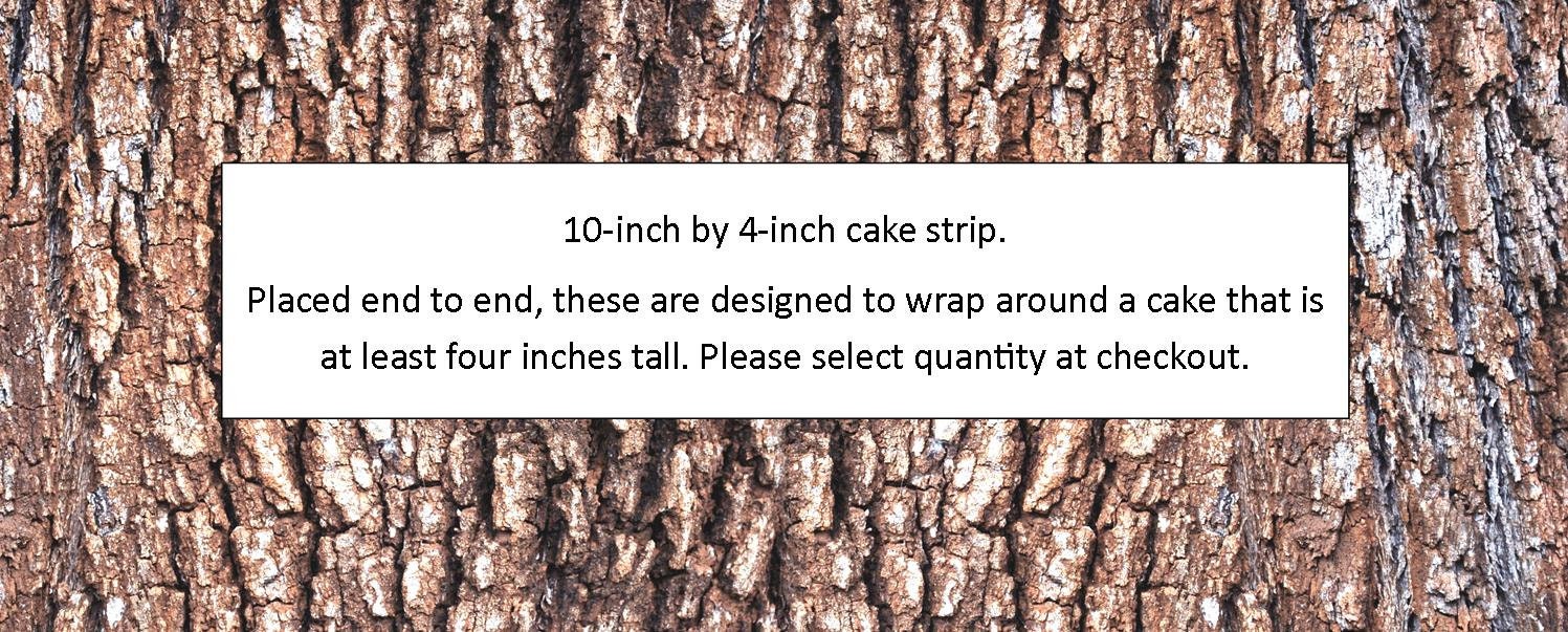 Tree Bark Edible Cake Wrap or Woodland Deer Cake Topper | Etsy