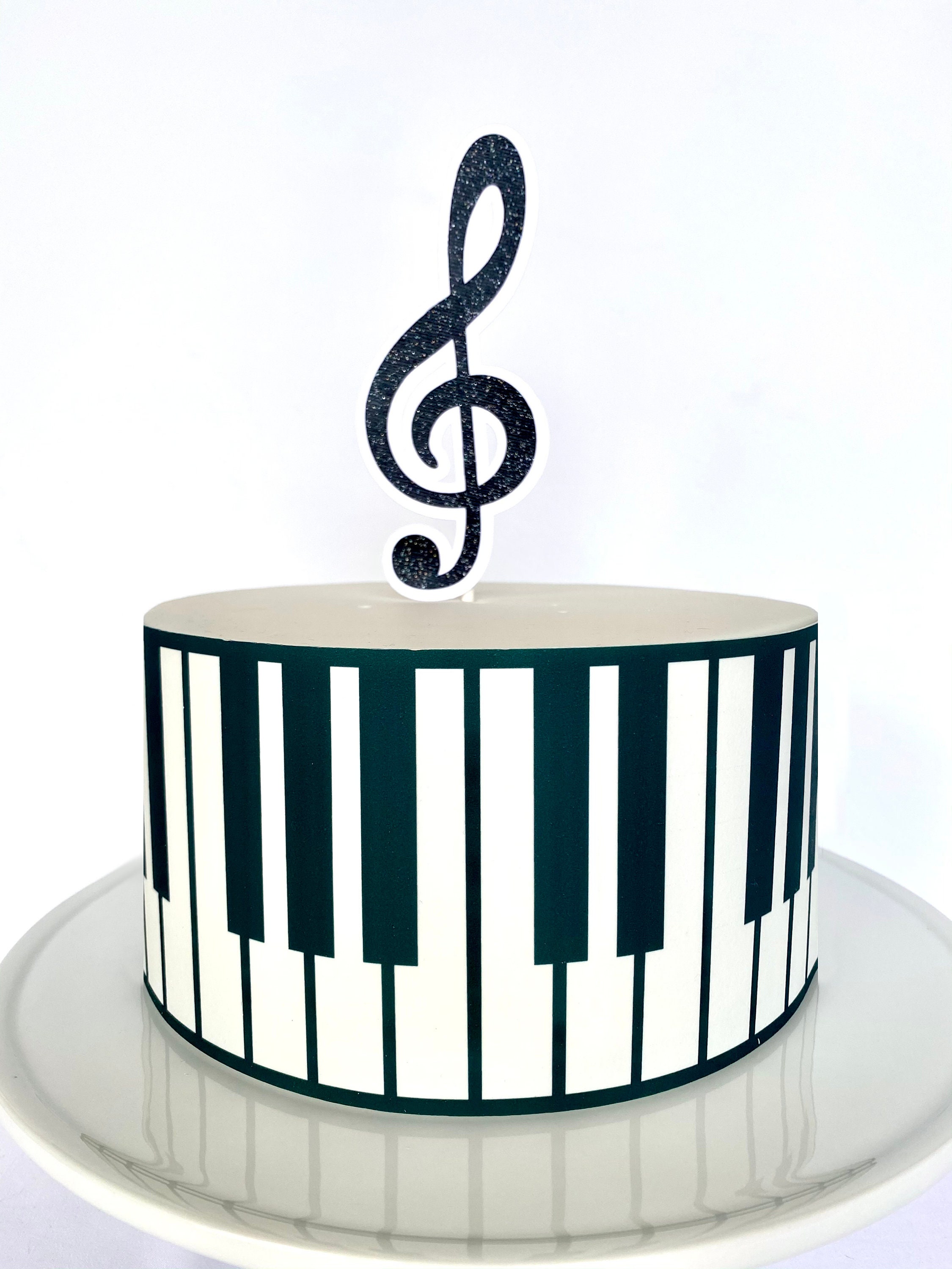Treble Clef Cake Topper