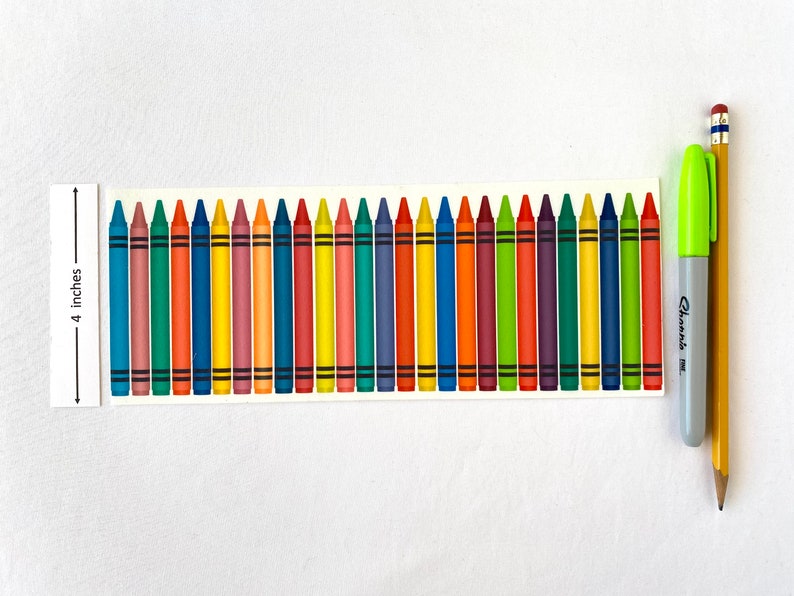 Crayons Edible Cake Wrap or Rainbow Cake Topper - Etsy