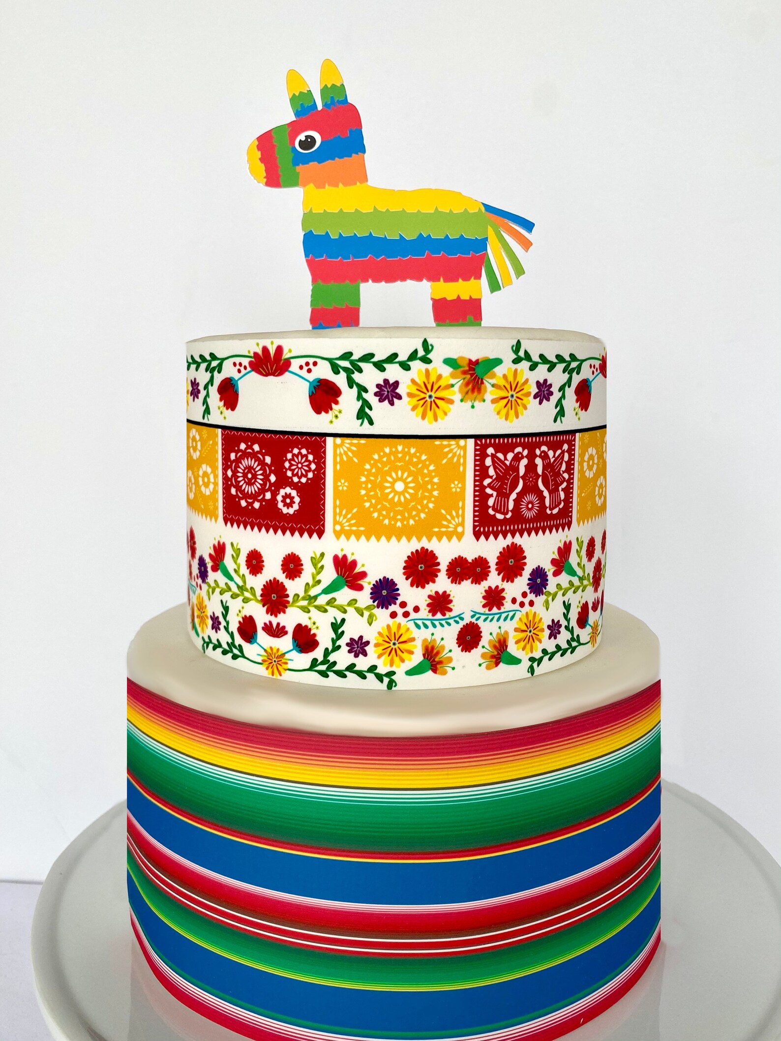 Mexican Serape Stripe Edible Cake Wrap or Donkey Piñata Cake - Etsy