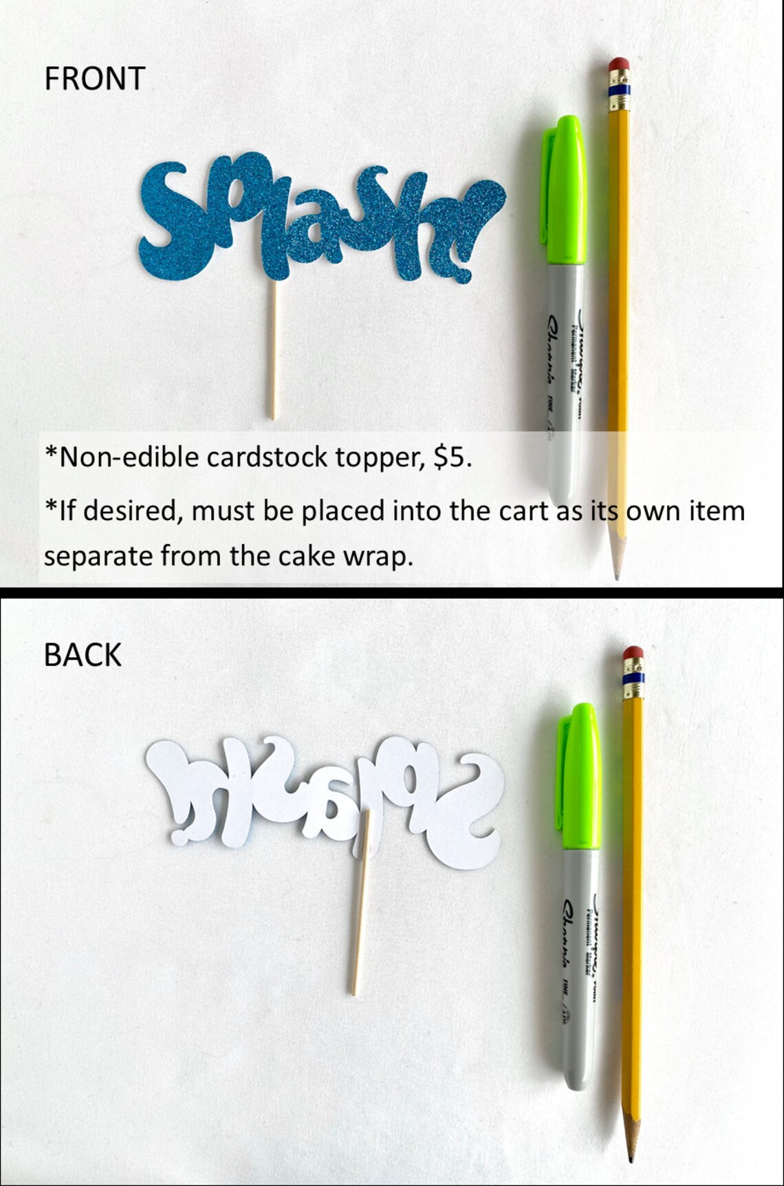 Pool Party Edible Cake Wrap or Splash Cake Topper | Etsy