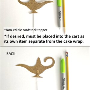 Aladdin Arabian Nights Edible Cake Wrap or Magic Lamp Cake Topper - Etsy