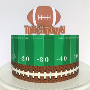 Football Field Edible Cake Wrap or Touchdown Cake Topper - Etsy