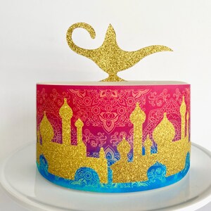Aladdin Arabian Nights Edible Cake Wrap or Magic Lamp Cake Topper - Etsy