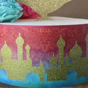 Aladdin Arabian Nights Edible Cake Wrap or Magic Lamp Cake Topper - Etsy