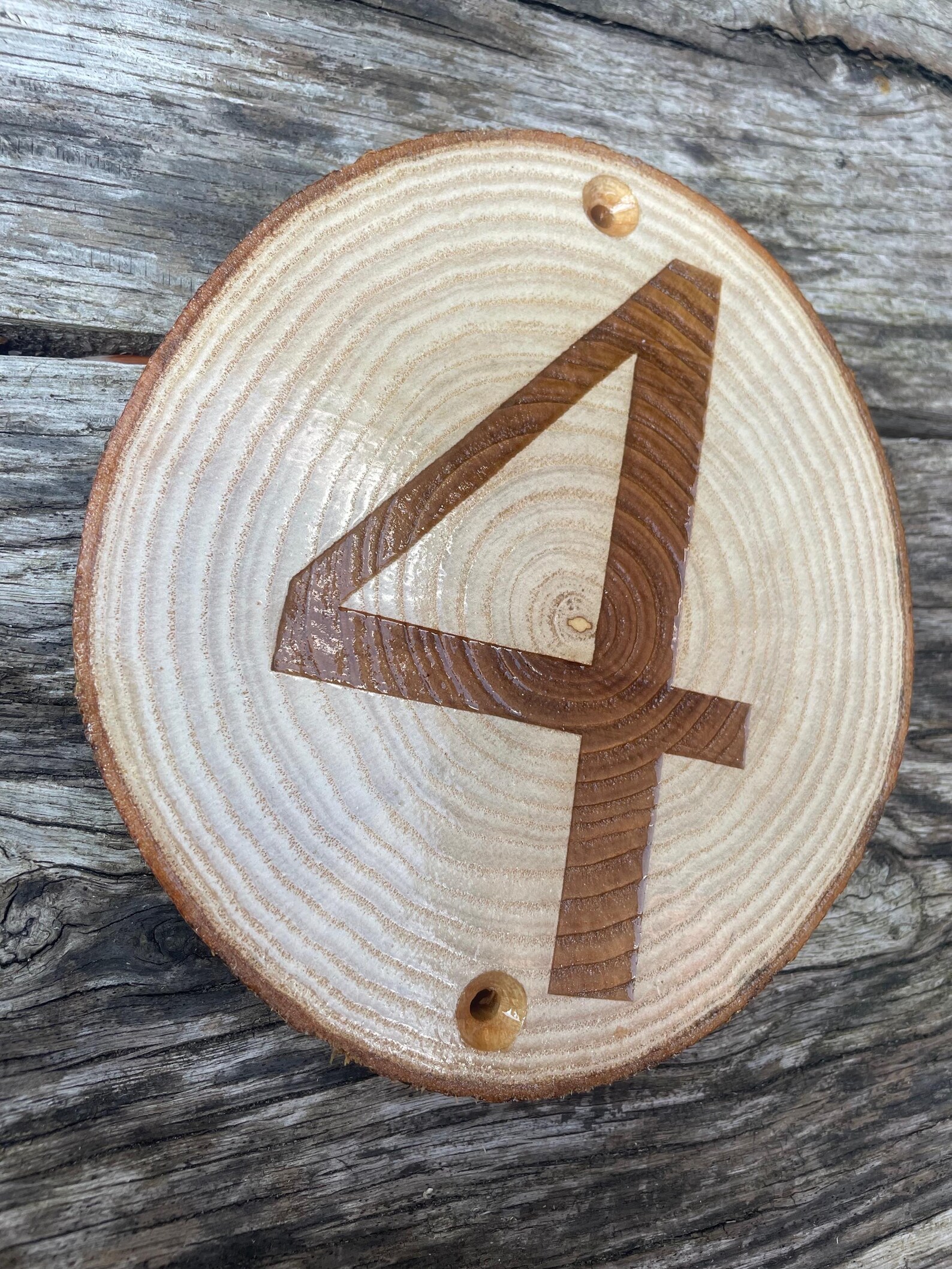 Wooden House Numbers, House Number Plaques, Engraved Wooden Number ...