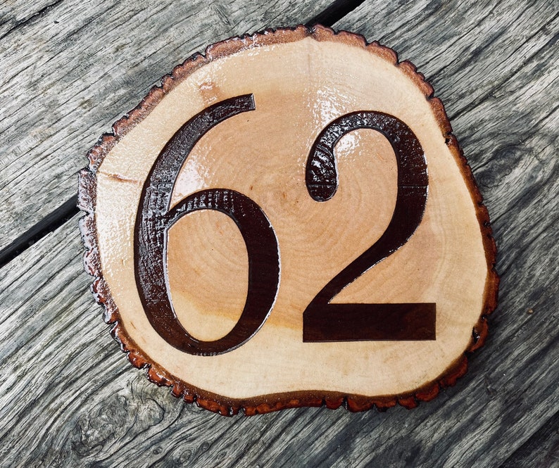 Wooden House Numbers House Number Plaques Engraved Wooden - Etsy
