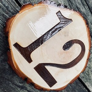 Small House Numbers, Wooden Number Plaques, Engraved Wooden Number ...