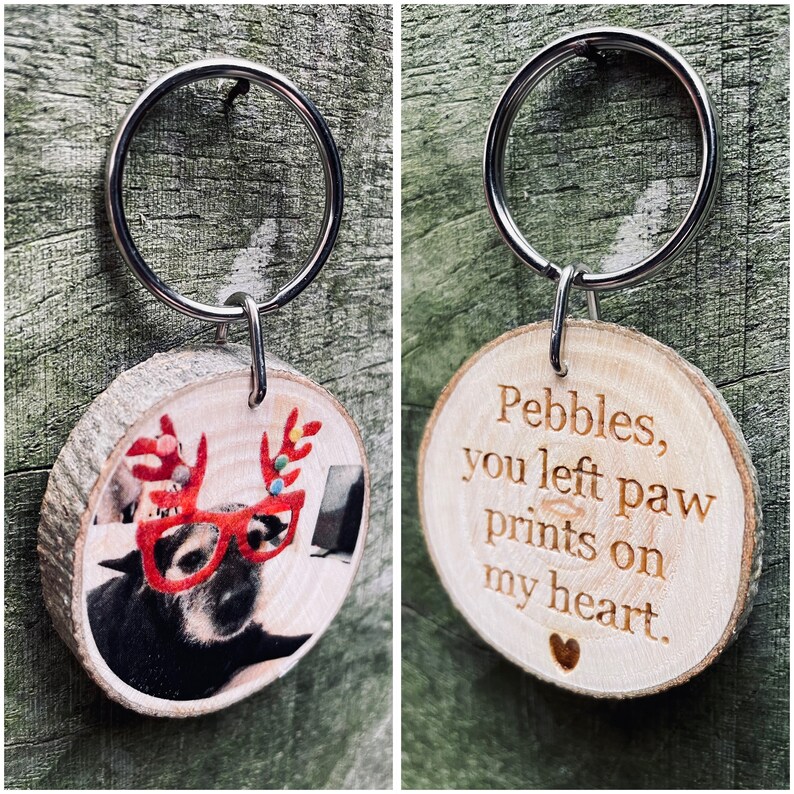 Dog Memorial Gift in Loving Memory Keyrings Pet Loss | Etsy