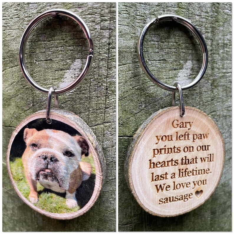 Dog Memorial Gift in Loving Memory Keyrings Pet Loss | Etsy