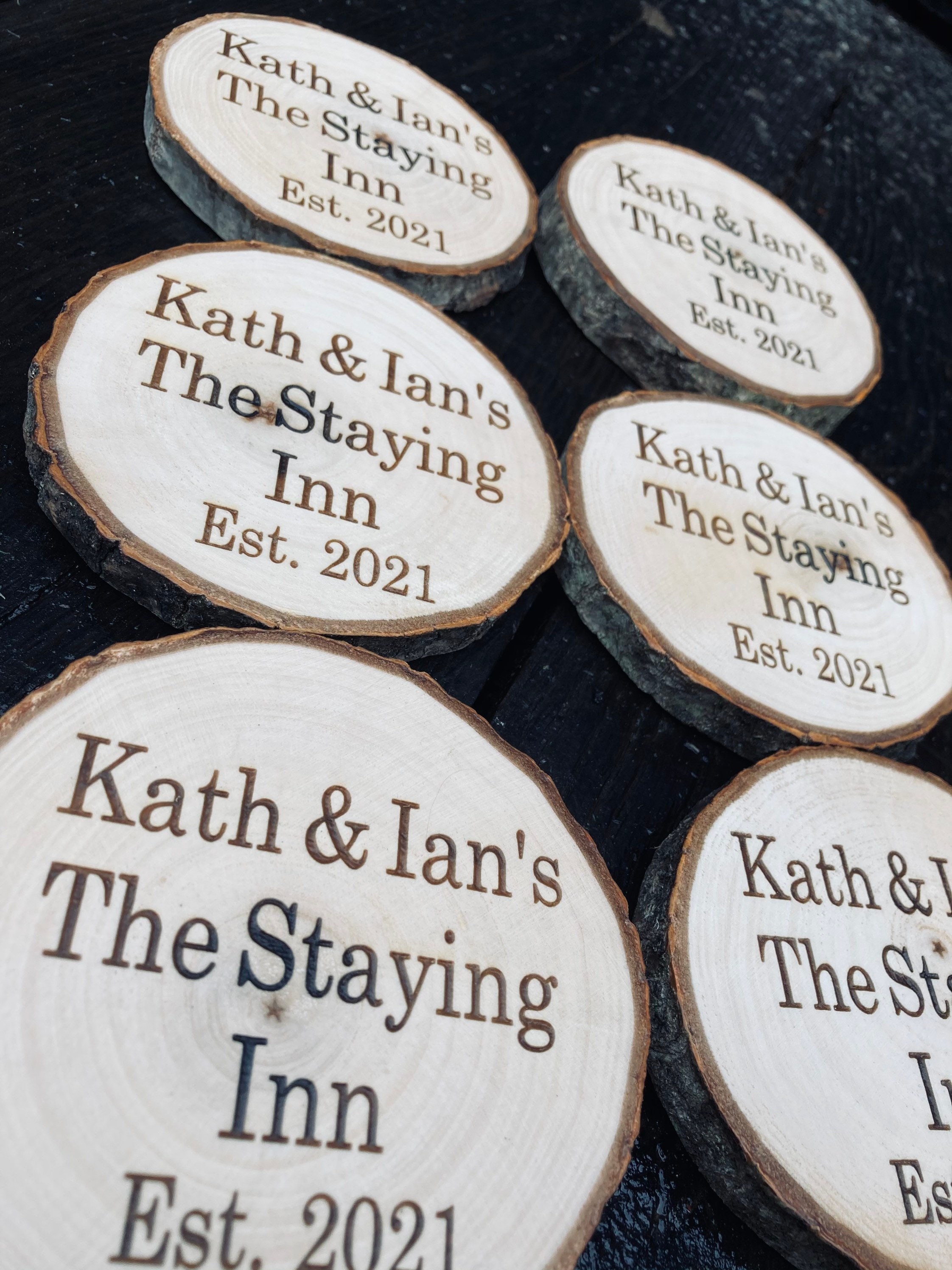 Wooden Beer Coaster Wooden Bar Coaster Personalised Wooden - Etsy UK