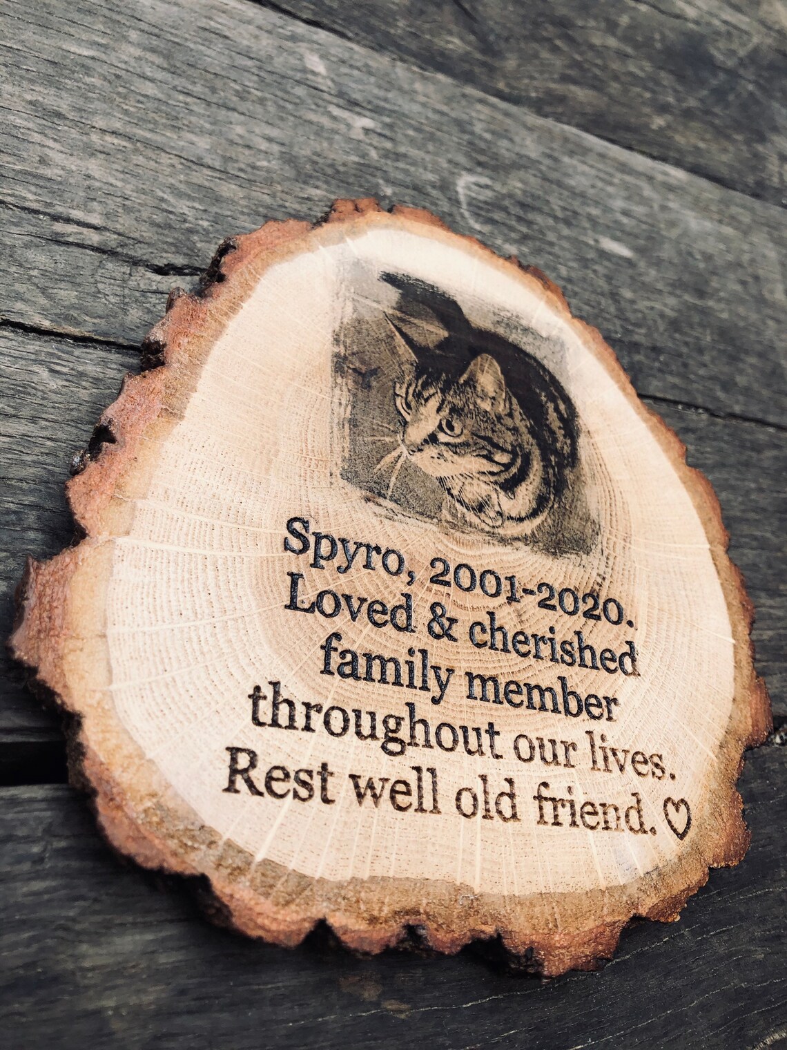 Wooden Memorial Plaque Gravestone Plaque Personalised | Etsy
