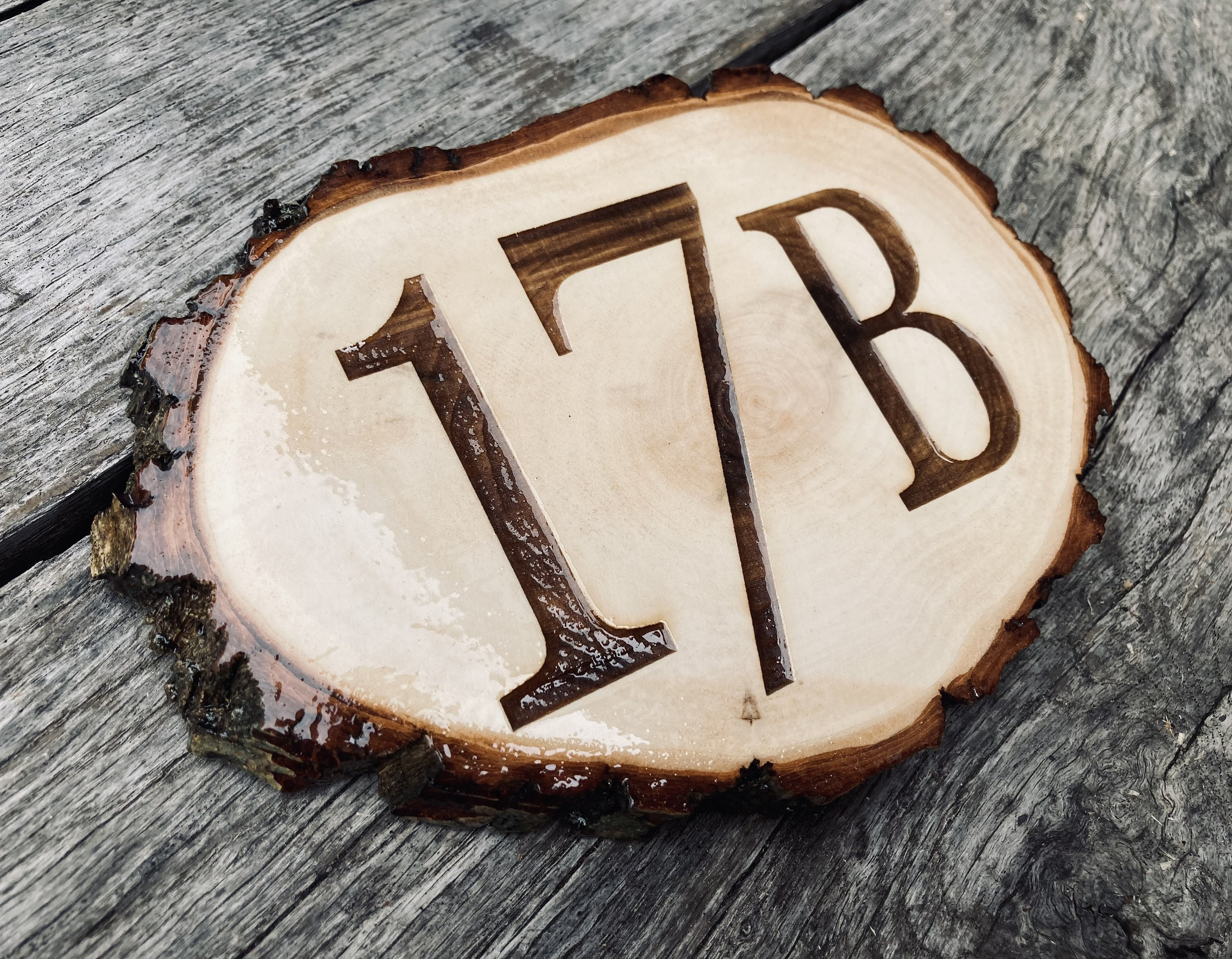 Rustic Wooden House Number Sign: Natural Willow Wood Plaque - Etsy