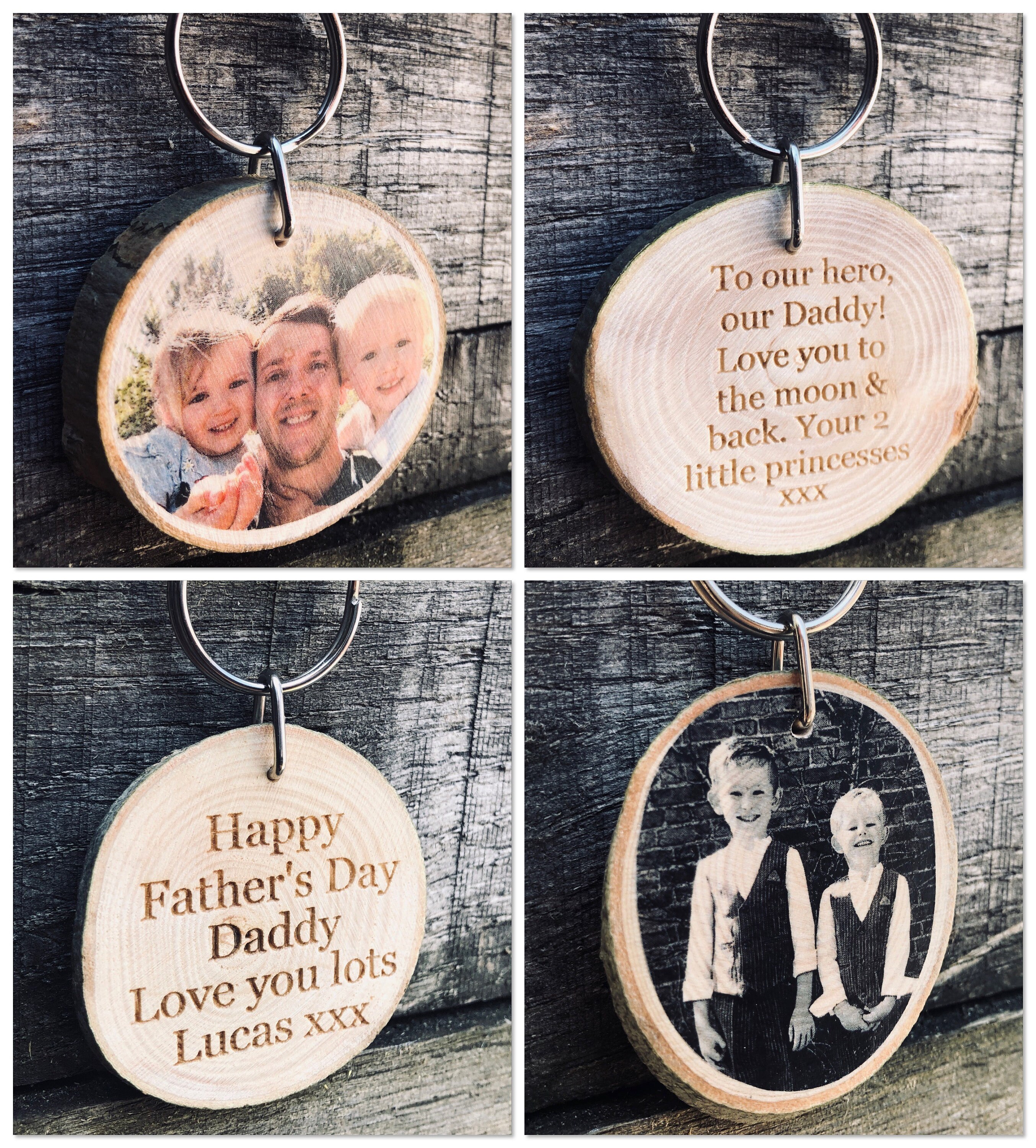 Personalised Wooden Keyring Personalised Wooden Mothers Gift - Etsy
