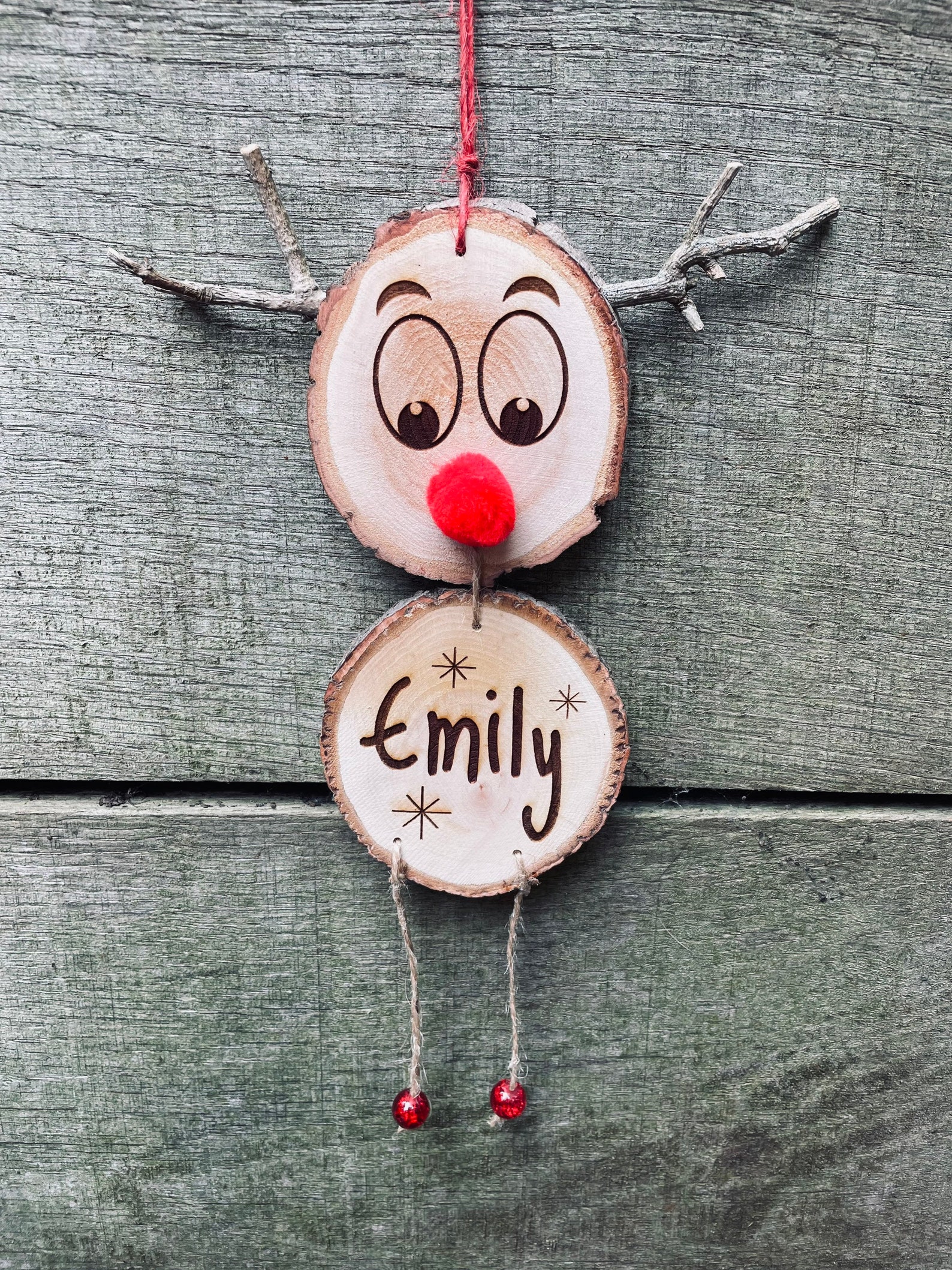 Handmade Christmas Decorations Wooden Christmas Decorations | Etsy UK