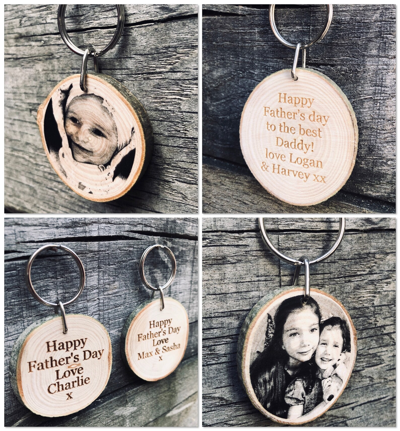 Personalised Engraved Wooden Keyring Handmade Wooden Keyring | Etsy