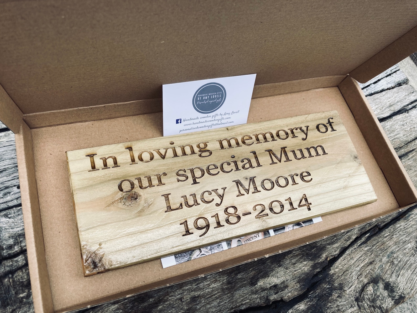 Personalised Memorial Plaque Memorial Giftwooden Memorial - Etsy UK