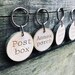 Wooden Key Tags, Personalised Wooden Keychains, Set of 4 Wooden ...