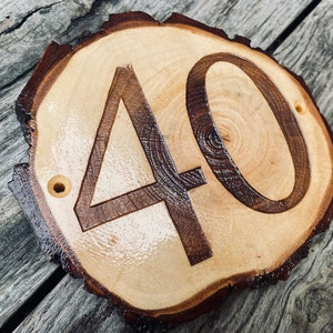 Small House Numbers, Wooden Number Plaques, Engraved Wooden Number ...