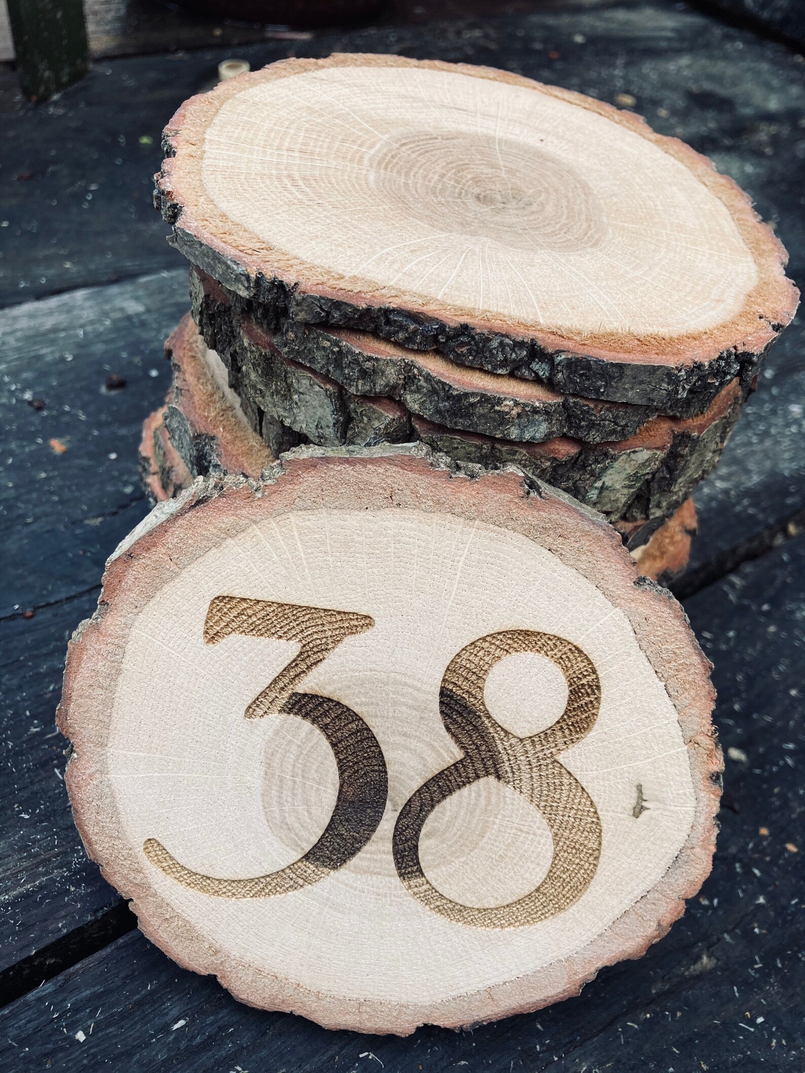 Wooden house numbers house number plaques engraved wooden | Etsy