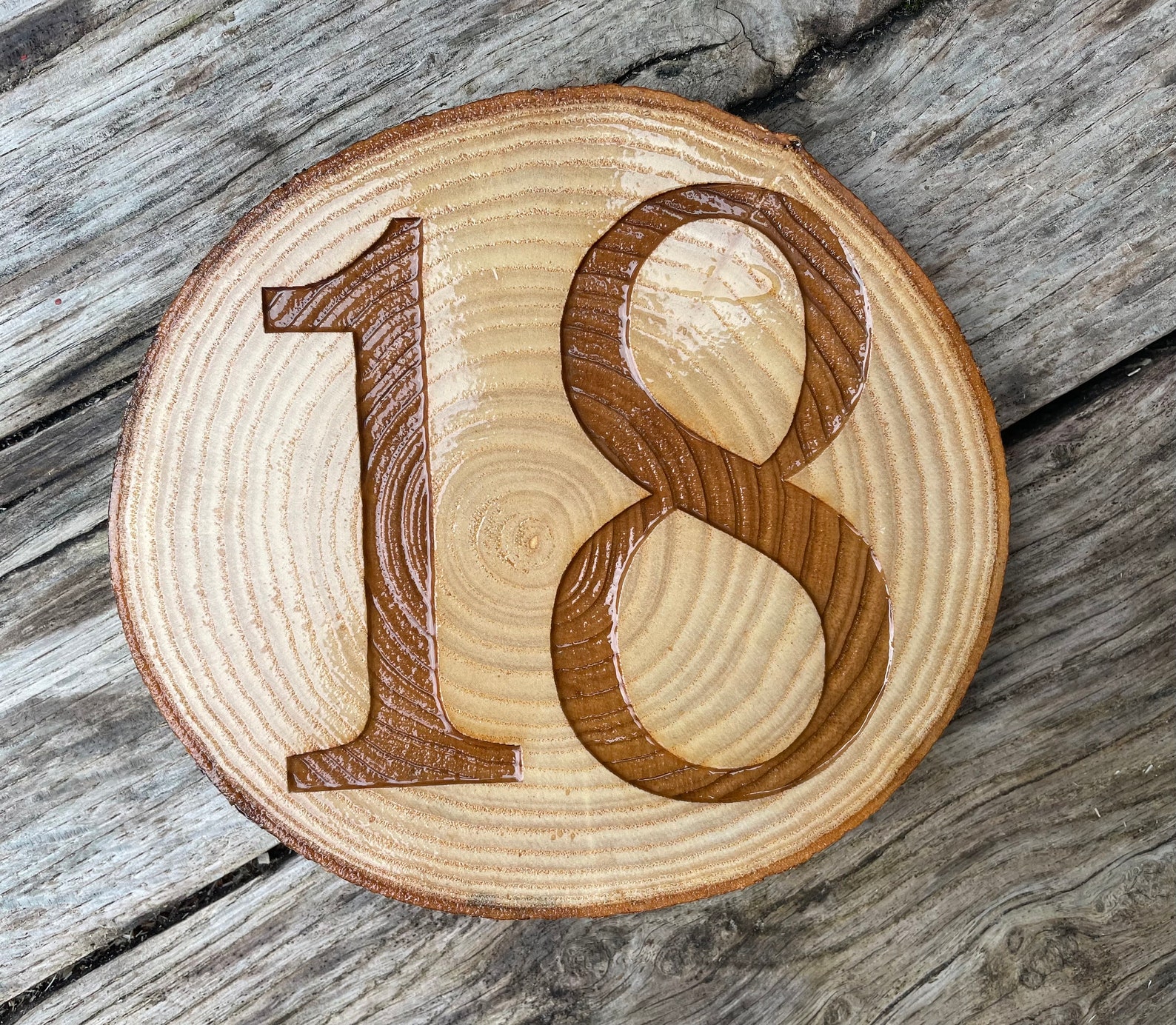 Wooden House Numbers, House Number Plaques, Engraved Wooden Number ...