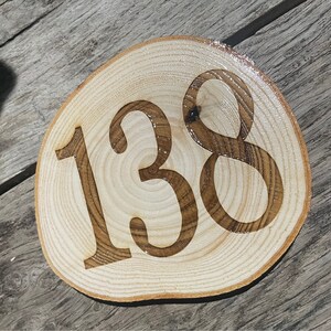 Wooden House Numbers, House Number Plaques, Engraved Wooden Number ...