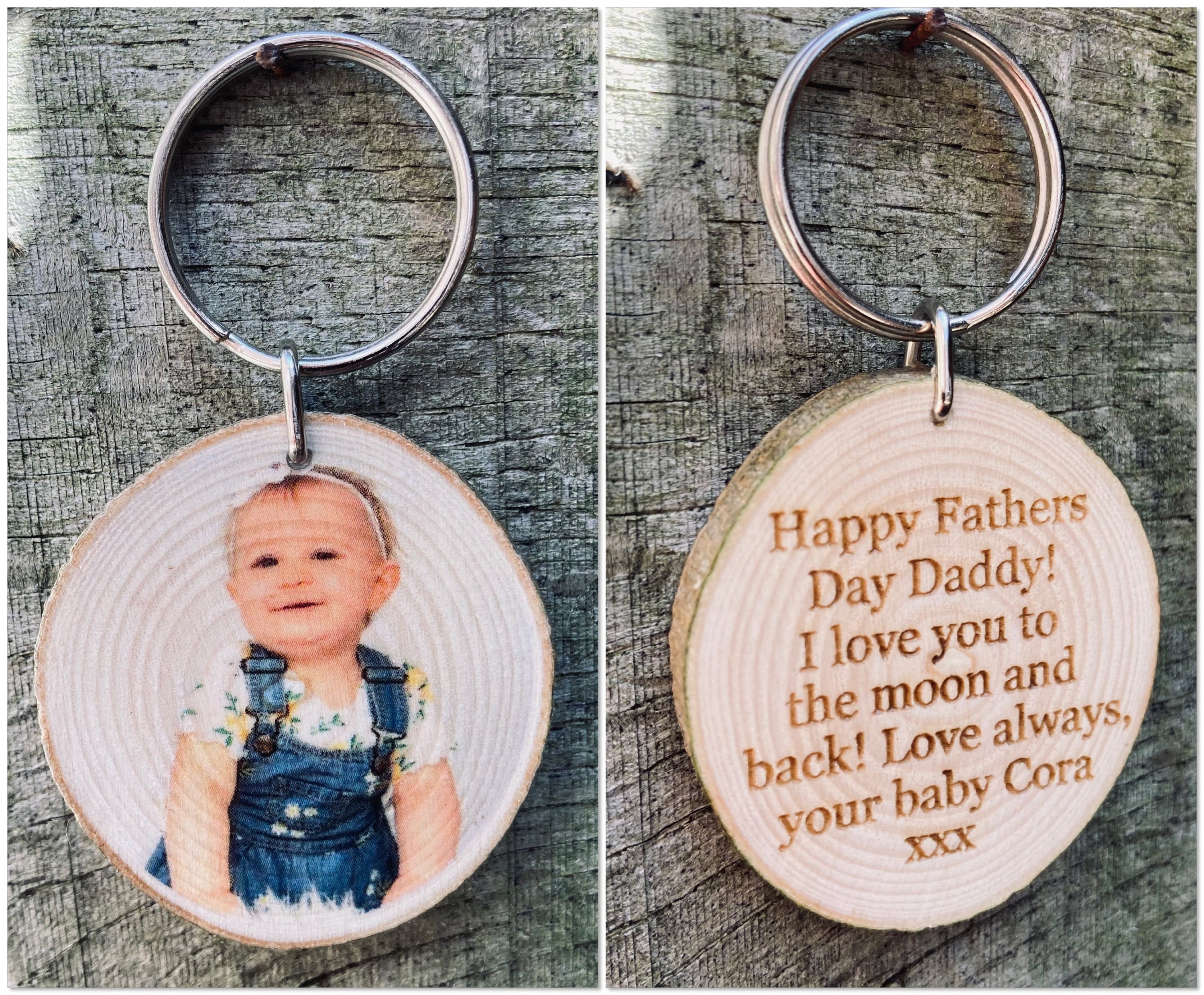 Personalised Wooden Keyring Personalised Wooden Mothers Gift | Etsy